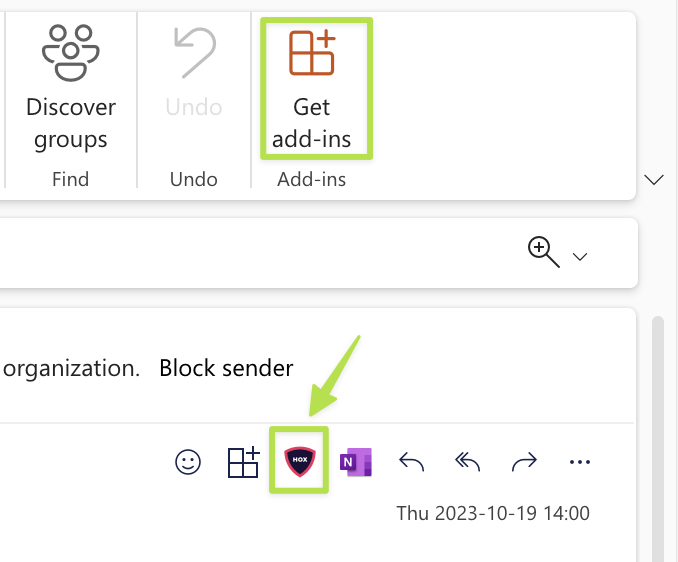 Locating Hoxhunt button in Classic / New Outlook for Windows and ...