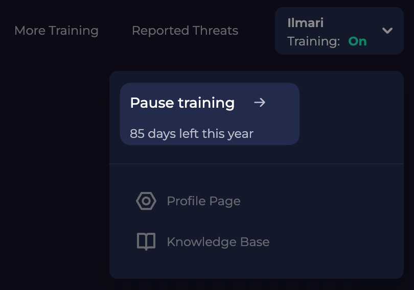 Pause Training – Hoxhunt